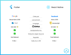 Flutter vs React native : que choisir en 2022 ? | Aventique